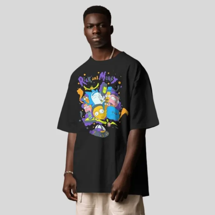 Rick And Morty Oversized Tee (#3) | Crazy Chic
